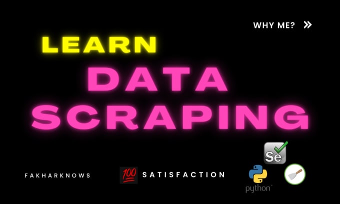 Teach You Web Scraping Data Scraping Using Python Scrapy Selenium Requests By Fakharknows