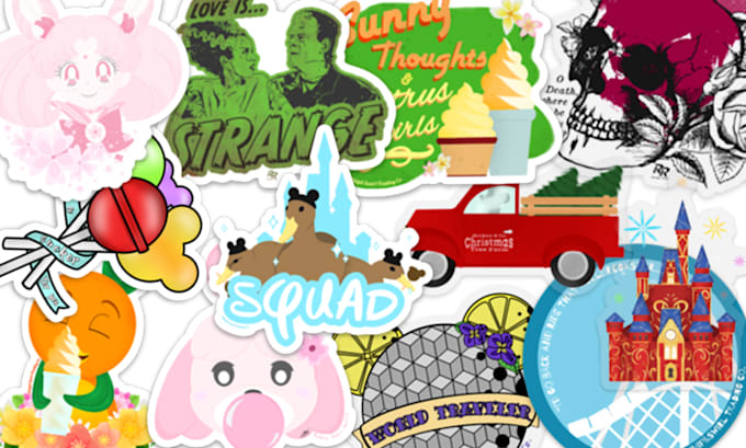Create a design for your sticker product by Rdk513 | Fiverr