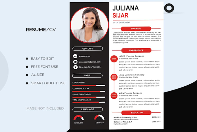 Design rewrite professional modern resume, executive cv, cover letter ...