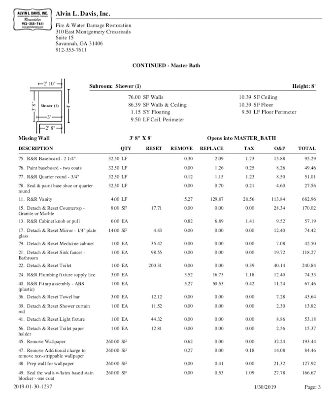 Write Your Xactimate Interior Restoration Estimate By Rstevensjr Fiverr
