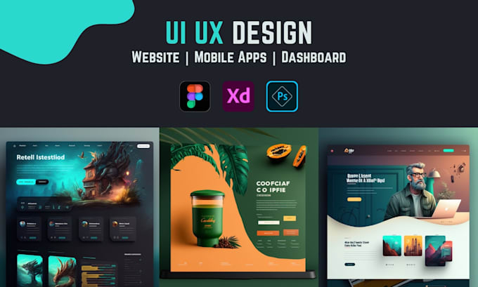 Do website ui ux design, dashboard, mobile app on figma, xd by Achachrafach | Fiverr