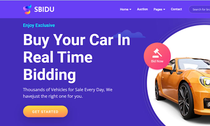 Build a beautiful online auction website with modern features by ...