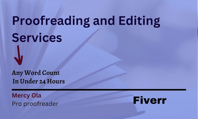 Expertly proofread and edit your document in under 24 hours by Mercy_oo ...