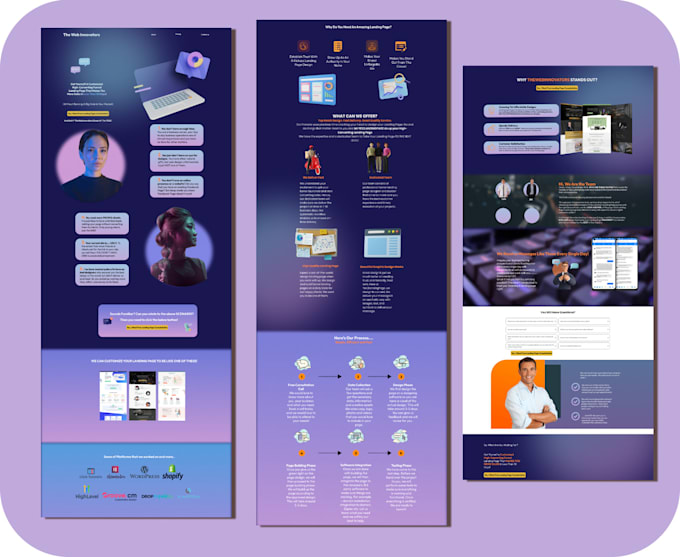 Design and create wordpress landing pages by Thewebinnovator | Fiverr