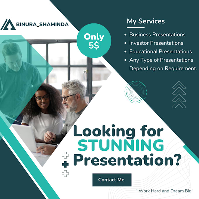 Turn your amazing ideas into a visually stunning presentation by Binura_shaminda | Fiverr