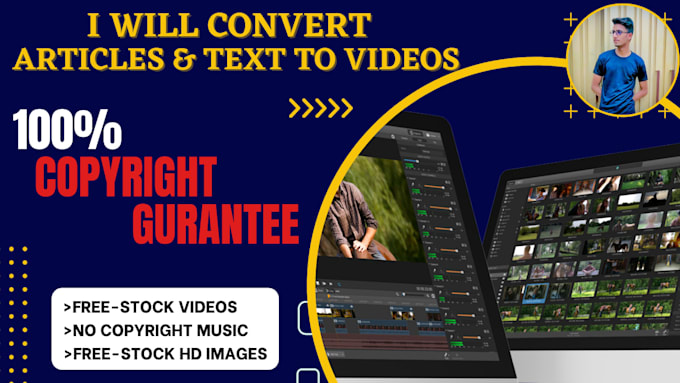 Professionally convert article to video by Alishair619 | Fiverr