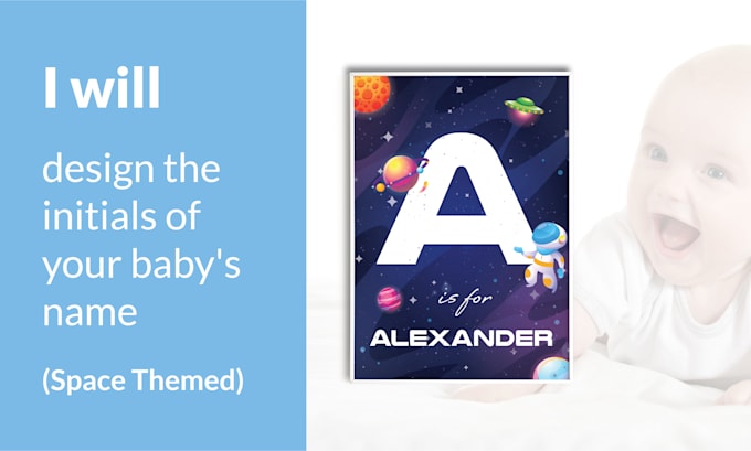 Design the intials of your baby name by Yohanes_bosco | Fiverr