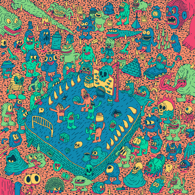 Illustrate a puzzle finding game by Yungsmth | Fiverr