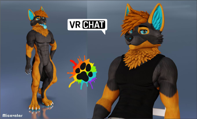 Do Vrchat Avatar Fursona Avatar Furry Nsfw 3d Model For Vtuber