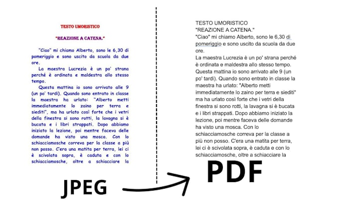 Text from jpeg to pdf by Gian9821 | Fiverr