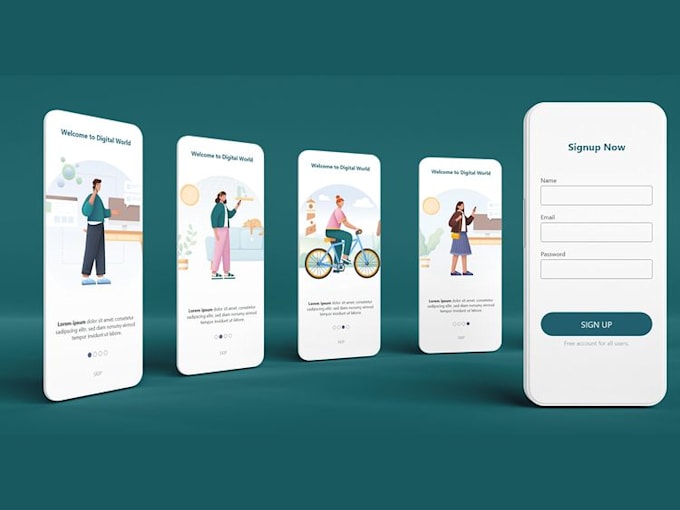 Design attractive app store or play store app screenshot and mockup by ...