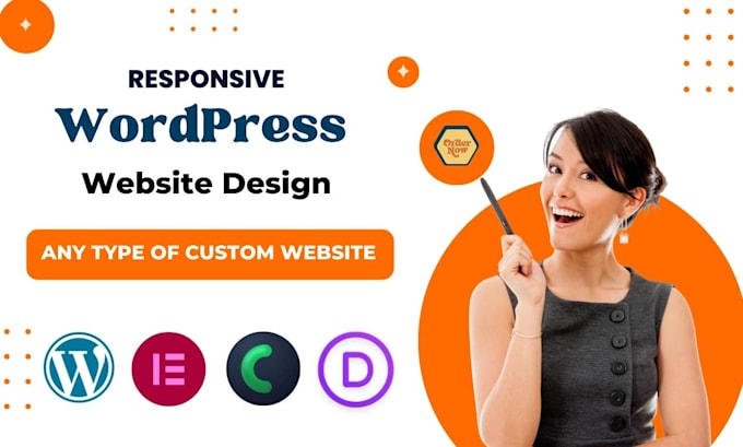 Create a unique responsive wordpress website design, customization by Lukmanhosen | Fiverr