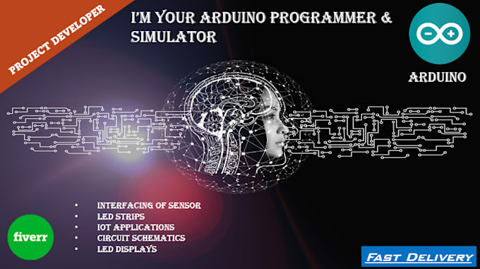 Do arduino program in arduino ide and simulation for you by Exp_fatimah | Fiverr