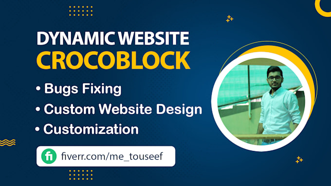 Develop crocoblock jetengine elementor dynamic wordpress website by Me_touseef | Fiverr