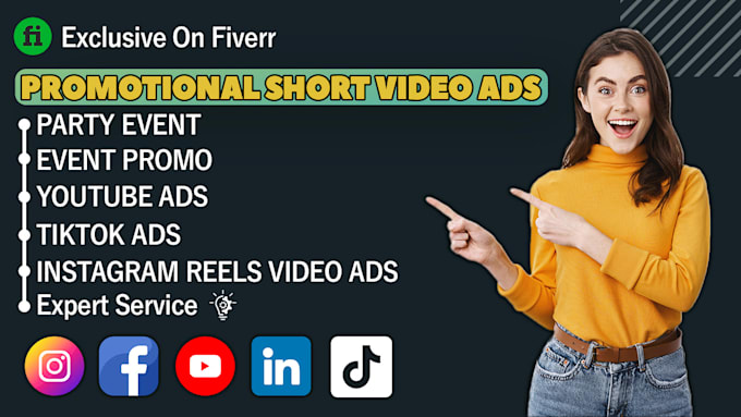Make short promo video ads, event, promo video, short reels, instagram ...