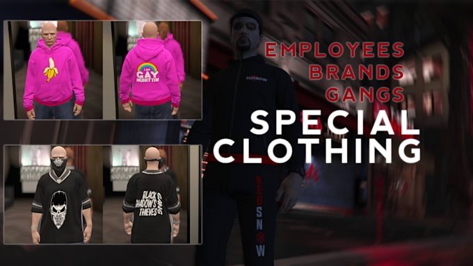 Customize clothes for fivem by Sixtentinayt | Fiverr