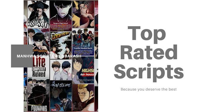 Write manhwa and manga recap scripts for your youtube channel by ...