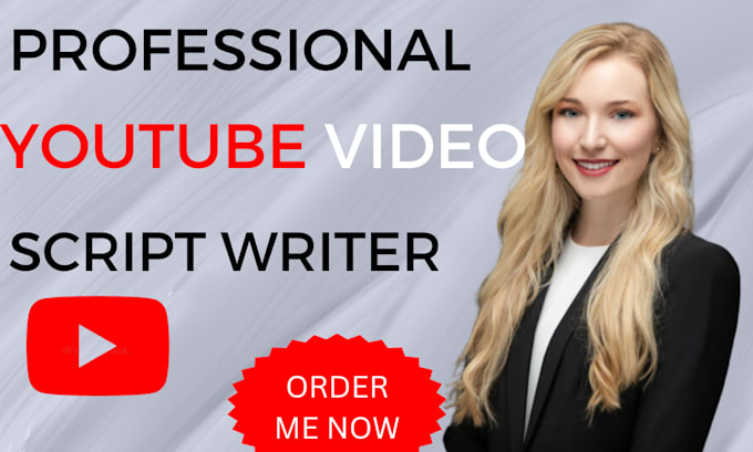 Write a good youtube video script script writing for your channel by Bennywriter23 | Fiverr