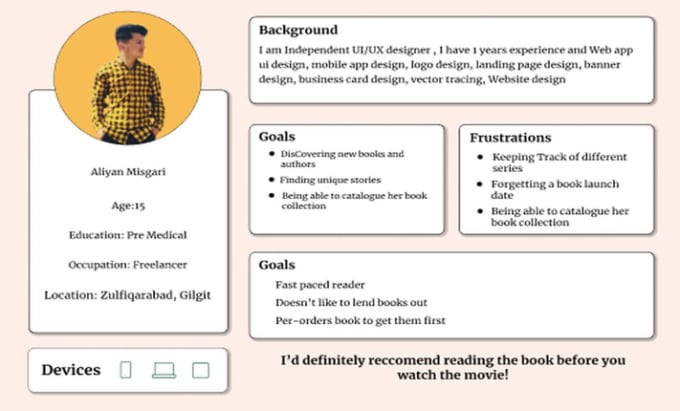 Create your user persona with pain points and goals by Marvibaig | Fiverr