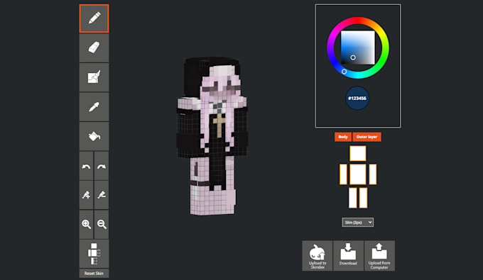 Custom create a minecraft skin for you by Egrills | Fiverr