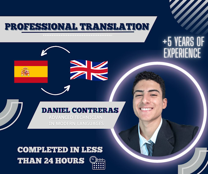 Translate from english to spanish in less than 24 hours by Danielacm1 ...