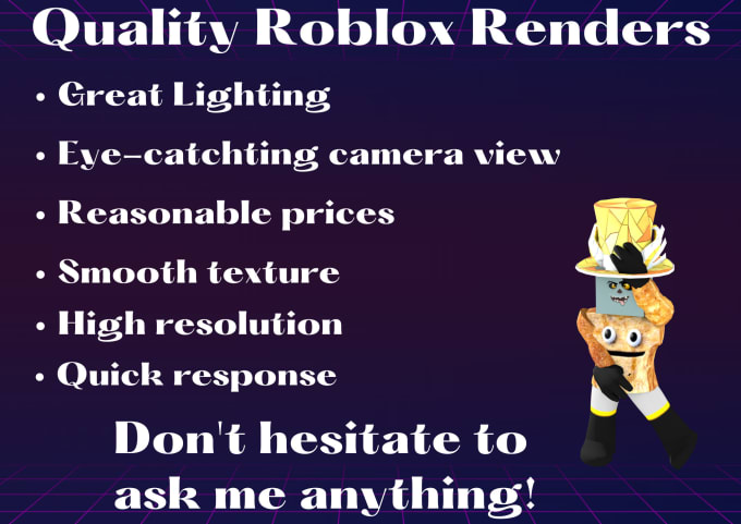 Create a high quality roblox render by Yusifthecreator | Fiverr
