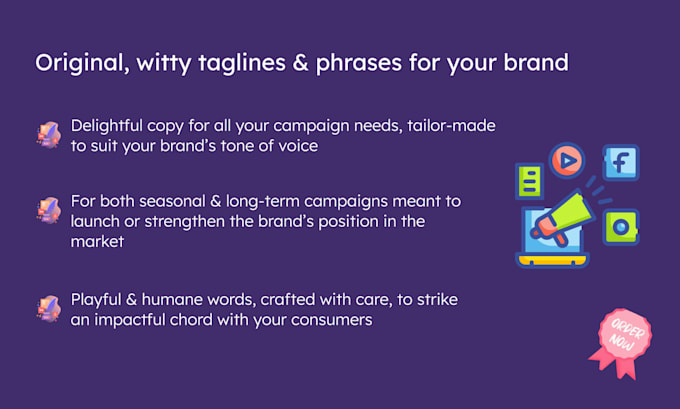 Write witty, original taglines for your campaigns by Dhivyaramanujam ...