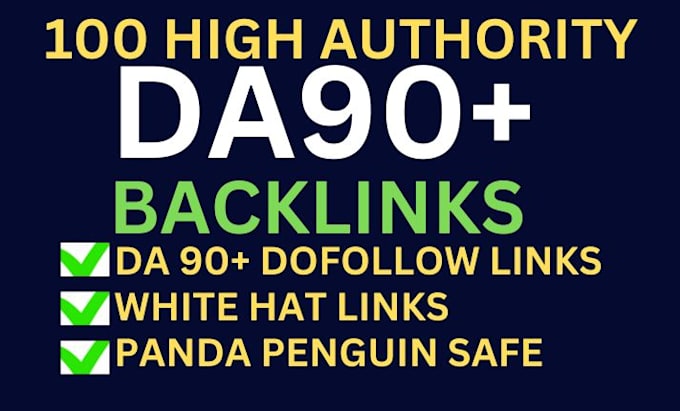 Create high authority da90 plus white hat seo dofollow backlinks by ...