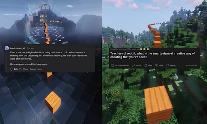 Create a reddit thread tiktok video with gameplay by Pebblesaudn | Fiverr