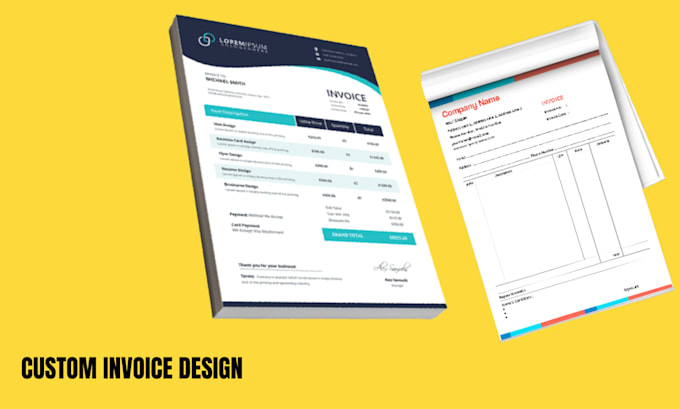 Design custom bill books, receipt books or invoice book by Tabiaa346 ...