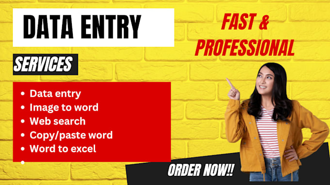 Do perfect data entry, web research and copy paste by Airamontales | Fiverr