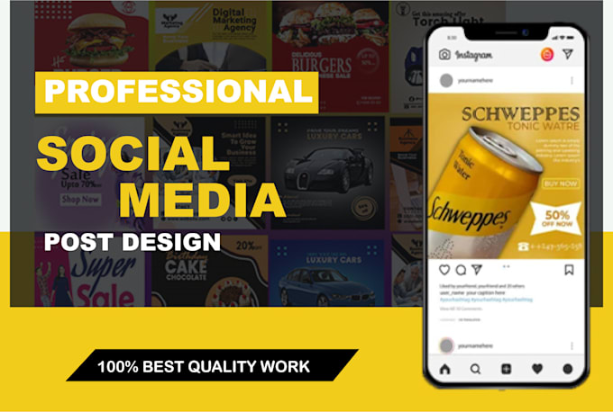 Design social media posts graphics for facebook instagram linkedin by ...