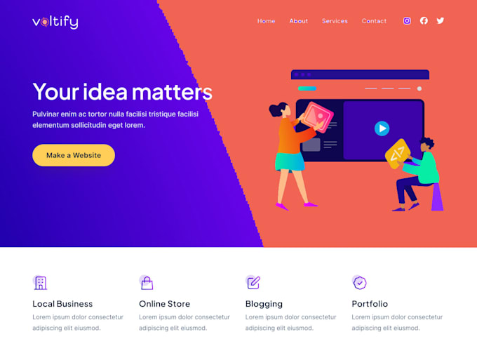 Design an eye catching website landing page by Anasjelloul606 | Fiverr