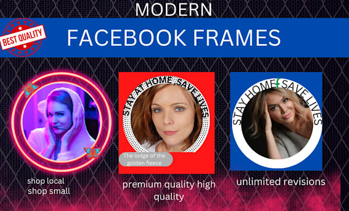 Design a mondern facebook frame within 24 hours by Tesco50 | Fiverr