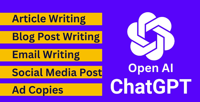 Using openai chatgpt to write high quality articles, script by Muhib_marketer | Fiverr