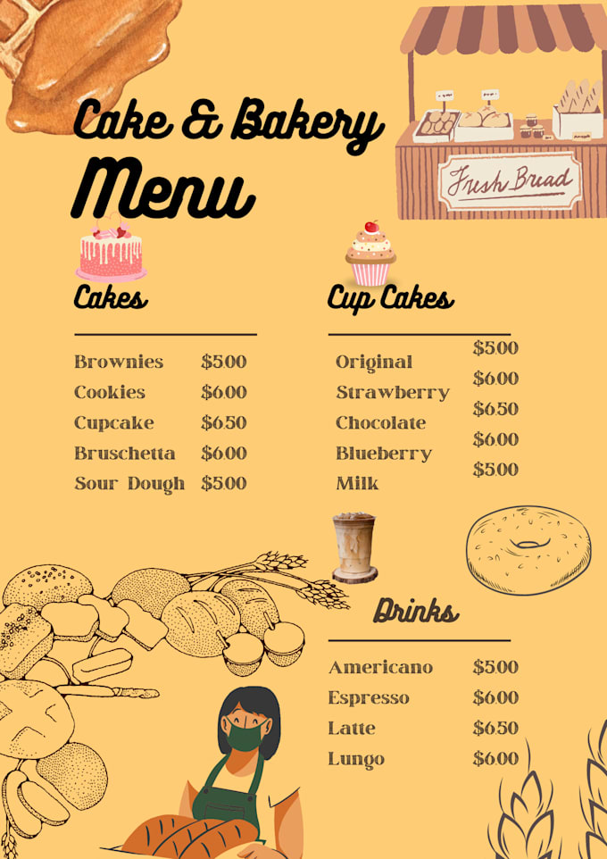 Do design professional food menu restaurant menu price list by ...