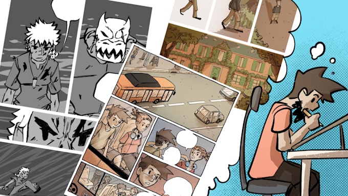 Draw an amazing comic page following your script by Riccardocipollo ...