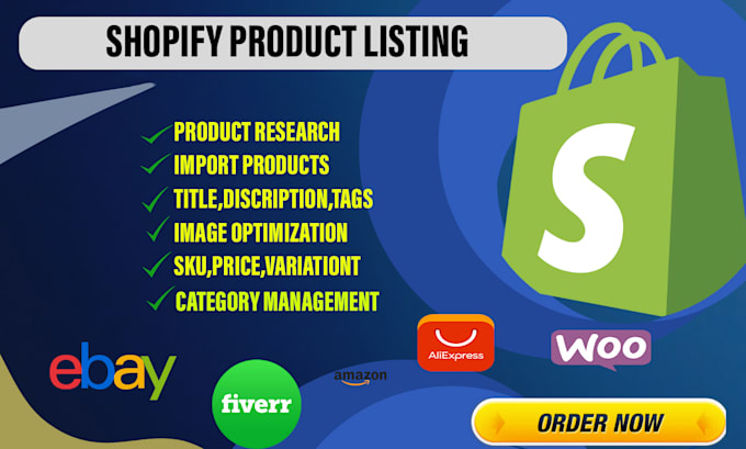 Shopify product listing, upload product, and data entry by Md_sabbir21 ...
