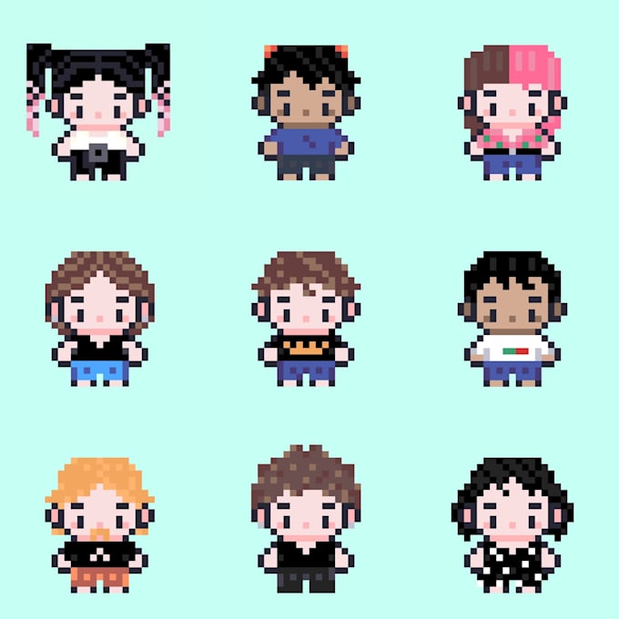 Create your pixel art personalized avatar by Alfompaganoni | Fiverr
