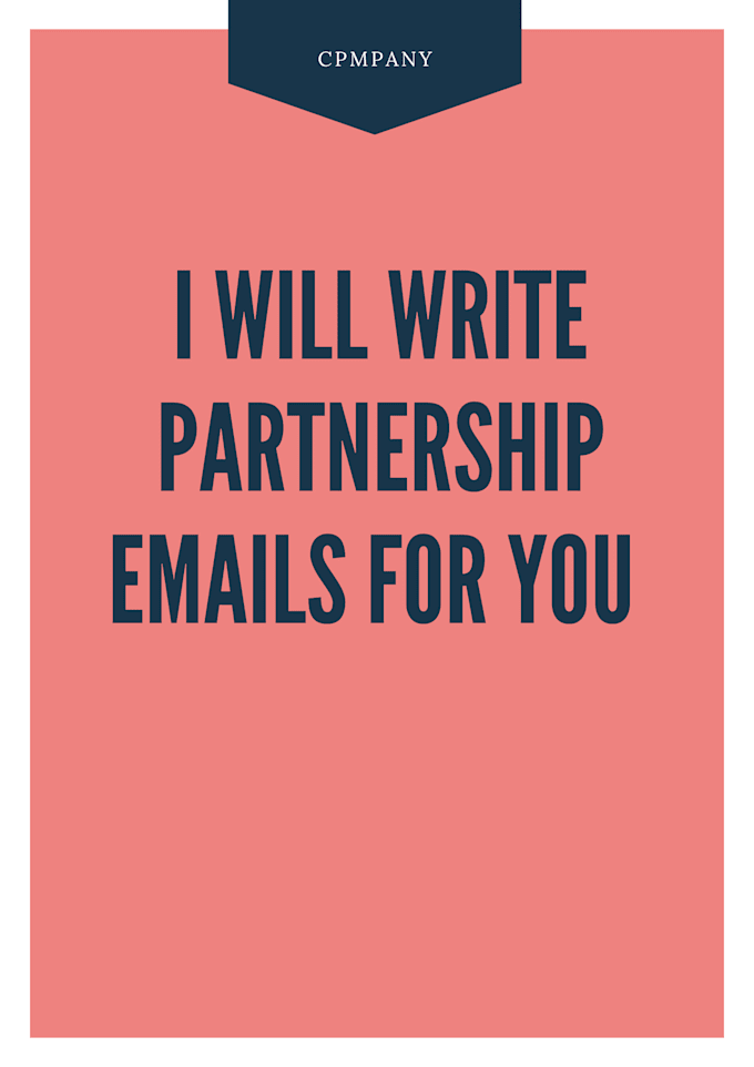 Write partnership email for your company by Galileoc | Fiverr