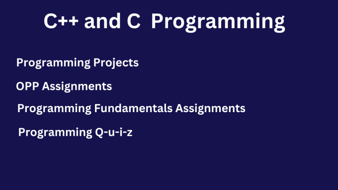 Do Your C And Cpp Programing Projects And Assignments By Shinpei47 Fiverr