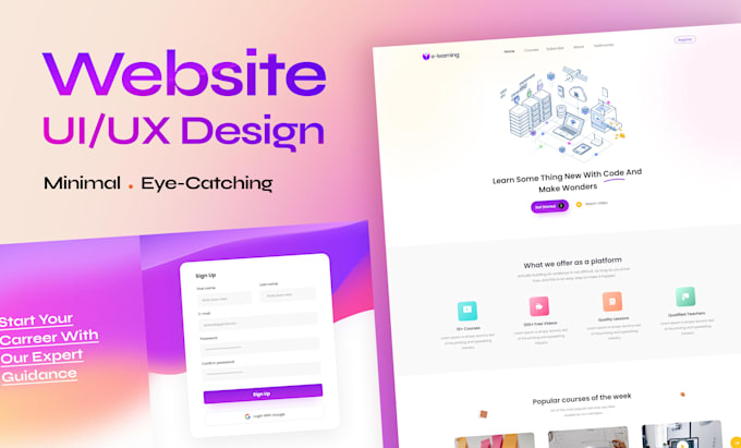 Create modern unique professional website design by Solaiman890 | Fiverr
