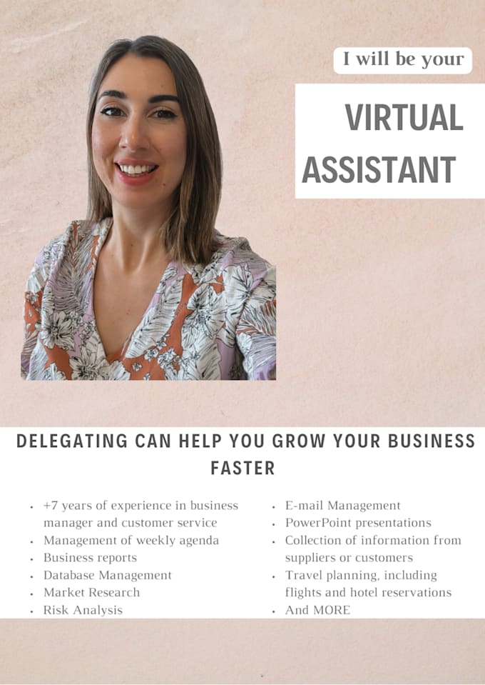 Be your virtual assistant by Licenciadalaura | Fiverr