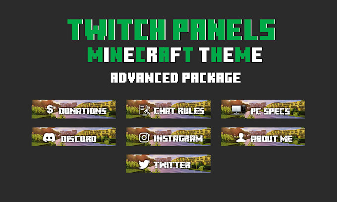 Create custom basic and advanced twitch panels by Baytechcodes | Fiverr