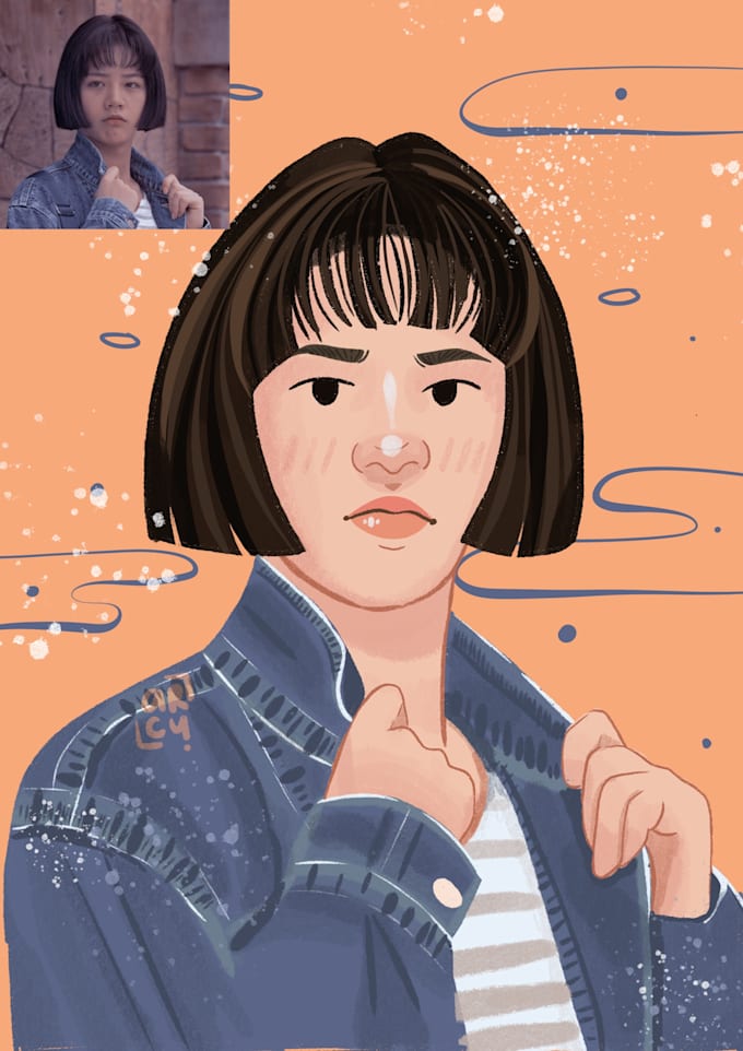 Drawing potrait illustration from your photo by Archiiart | Fiverr