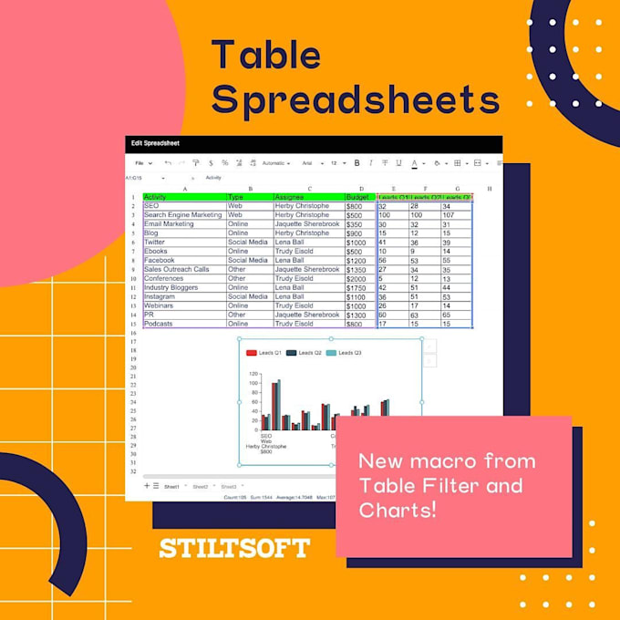Design or redesign your excel spreadsheet or google sheet by Excel ...