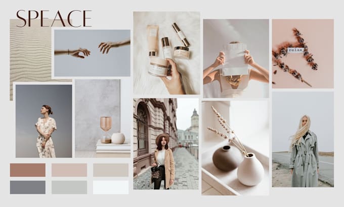 Design an appealing brand color palette mood board by Aasthaunjiya | Fiverr