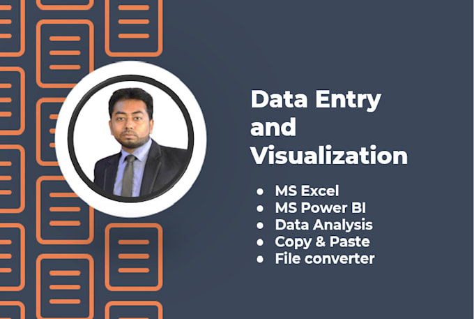 Do most your works in ms excel power bi data entry copy paste by Tonmoytowfique | Fiverr