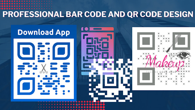 Generate qr code and bar code design with your logo by Iqrawork24 | Fiverr