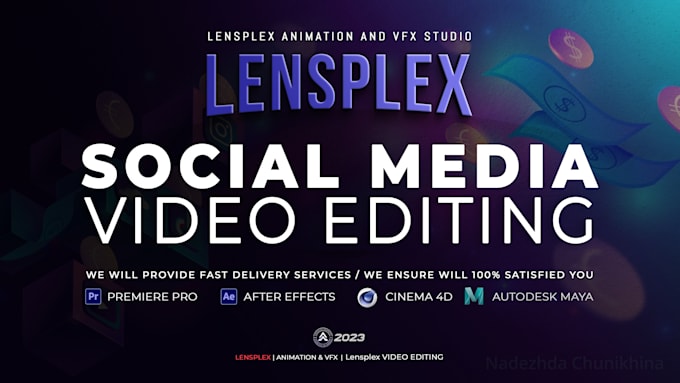 Do social media video editing by Lensplex | Fiverr